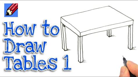 How To Draw A Table Step By Step