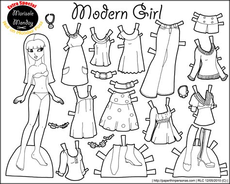 Printable Paper Doll Templates Make Your Own Paper Dolls Snugglebug