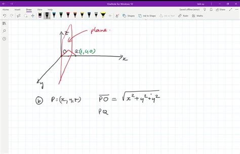 Solveda Make A Conjecture About The Set Of Points In 3 Space That Are Equidistant From The