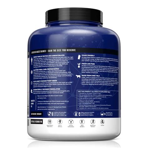 Avvatar Mass Gainer Carb Protein Matrix Build Muscle Kapoor