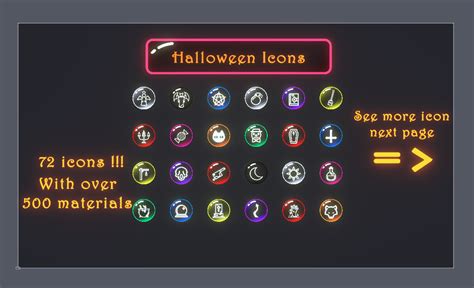 Halloween Icons And Textures For Unity Users Release Announcements Itch Io