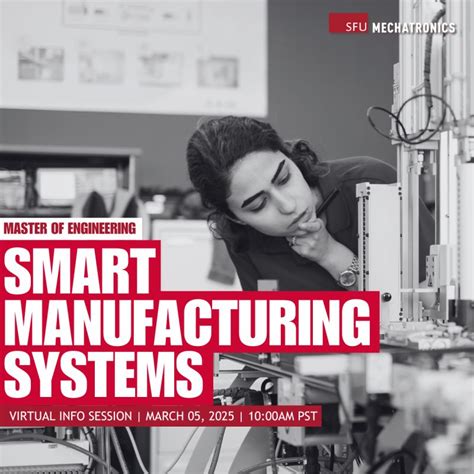 Smartmanufacturing Industry40 Mechatronics Engineeringmasters Sfu Automation