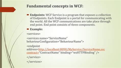 Wcf Windows Communication Foundation Ppt