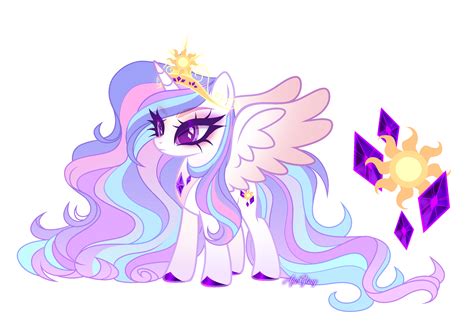 Mlp Next Gen Oc Adoptable Celestia X Thorax By Afterglory On Deviantart