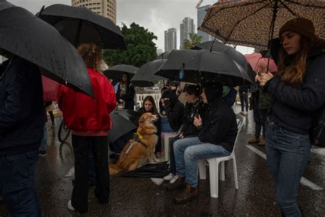 Watch Tel Aviv Protesters Hold 24 Hour Rally Demanding Release Of