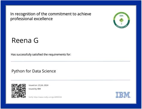 Reena G On Linkedin Datascience Python Ibm Continuouslearning