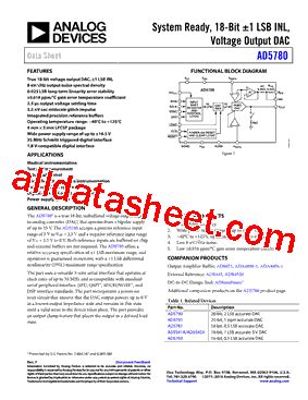 EVAL AD5780SDZ Datasheet PDF Analog Devices