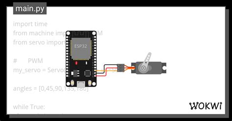 Micropython 08 舵机控制 Wokwi Esp32 Stm32 Arduino Simulator