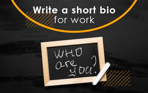 How To Write A Short Bio For Work 9 Tips Resumeperk Com