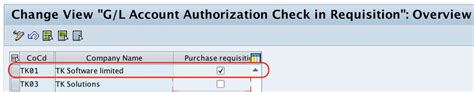 Sap Mm Set Up Authorization Check For Gl Account
