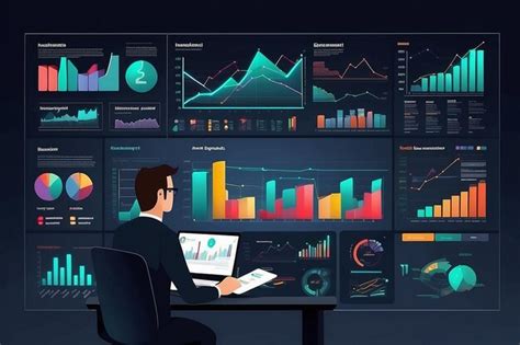 Premium Photo Flat Vector Design Statistical And Data Analysis For Business Finance Investment