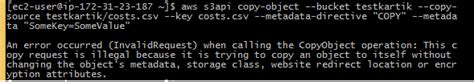 Amazon Web Services Aws S3 Cli Cp File And Add Metadata Stack Overflow