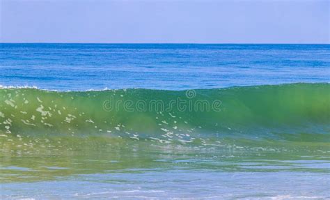 Extremely Huge Big Surfer Waves At Beach Puerto Escondido Mexico Stock