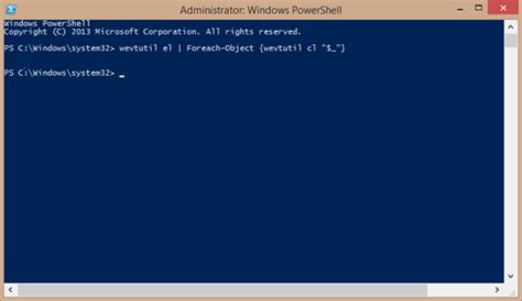 How To Clear The Windows Event Log From The Command Line