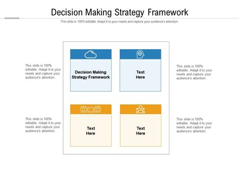 Decision Making Strategy Framework Ppt Powerpoint Infographics File