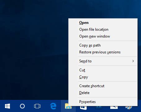 How To Open Right Click Menu For Icons On Taskbar In Windows