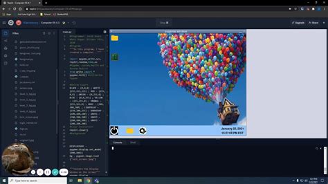python with the pygame gui computer desktop using repl it youtube