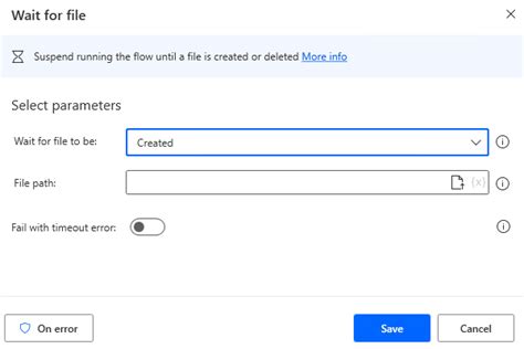 Wait For File Actionpower Automate Desktop Kaizenpersonal Computer