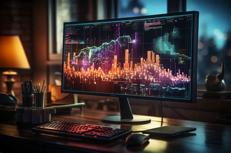 premium photo a computer screen displaying multiple graphs