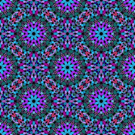 Premium Vector Seamless Geometrical Oriental Abstract Mosaic Pattern