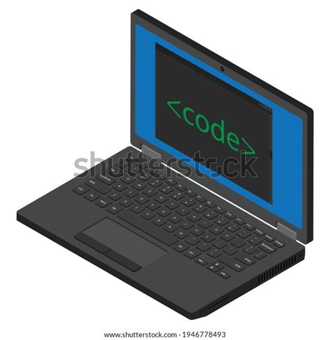 vector laptop coding concept web developer เวกเตอร์สต็อก ปลอดค่า