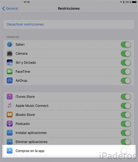C Mo Desactivar Las Compras En La App En Ios Ipad Y Iphone Ipaderos