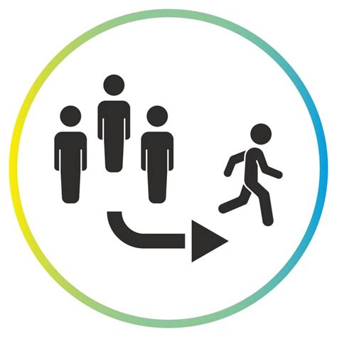 Separarse Del Icono Del Grupo Vector Premium