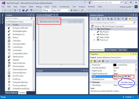 My First Windows Application Project Using Visual Basic Net Robotics University