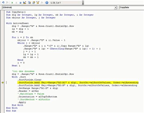 Module Vba Dupliquer Ligne Et Incrémenter Date
