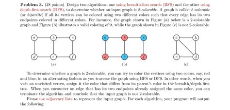 Solved Problem 3 28 Points Design Two Algorithms One Chegg