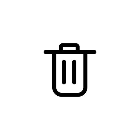 Bindeleteremovetrash Icon On White Background 4970041 Vector Art At