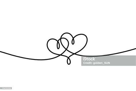 백면으로 흰색에 연속 선 그리기로 추상적 인 마음 기하 도형에 대한 스톡 벡터 아트 및 기타 이미지 기하 도형 낙서 드로잉