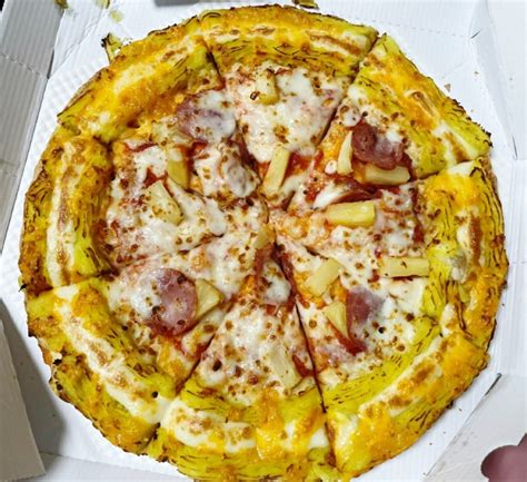 파파존스 피자 메뉴 추천 하와이안 크러스트 골드링 굿 네이버 블로그