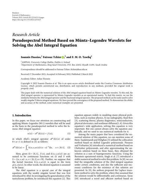pdf pseudospectral method based on müntz legendre wavelets for