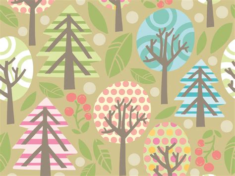 Seamless Pattern Trees By Marusha Belle On Dribbble