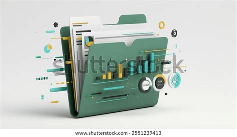 Folder Infographics Digital Transformation Power Concept Ai Generated Image 2551239413