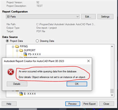 report creator facing error autodesk community