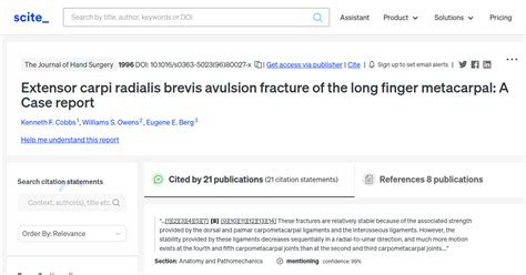 Extensor Carpi Radialis Brevis Avulsion Fracture Of The Long Finger
