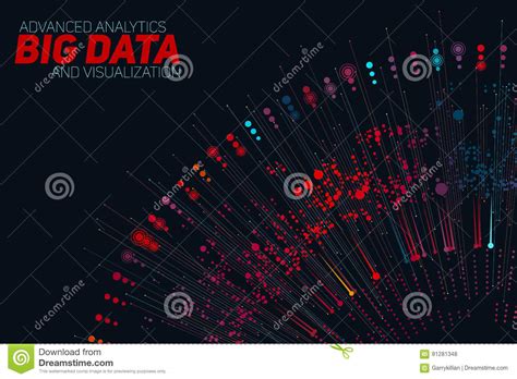 Big Data Circular Colorful Visualization Futuristic Infographic