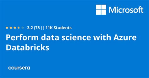 Perform Data Science With Azure Databricks Coursera