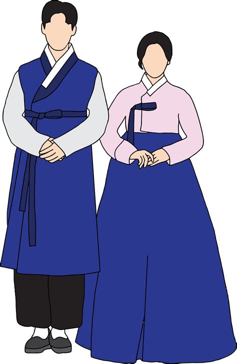 Couple Wear Hanbok Korean Dress 24492203 Png