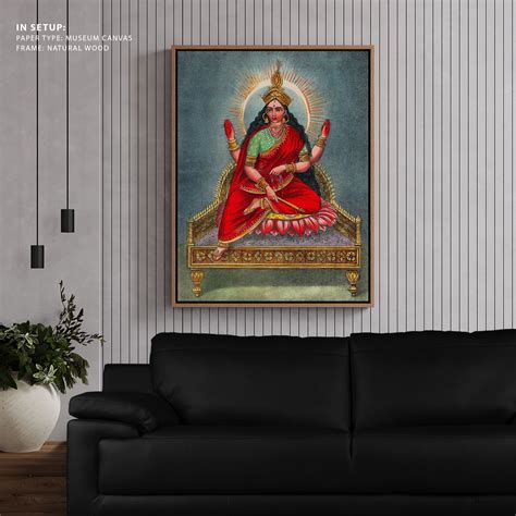 Buy Goddess Bhuvaneshvari By Ravi Varma Painting Online At Best Price