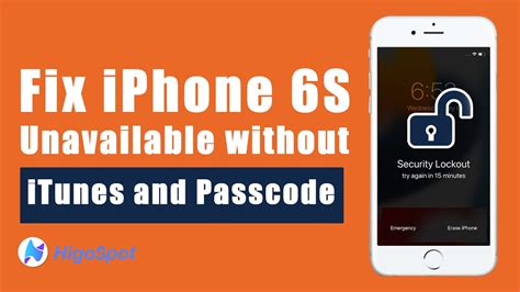 How To Fix Iphone 6s Plus Unavailable Without Itunes And Passcode