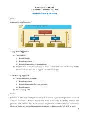 Lab 5 Normalization Exercises Pdf BITP1323 DATABASE LECTURE 5 NORMALIZATION Normalization