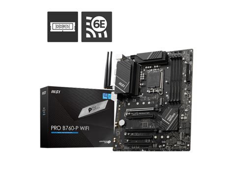 MSI B P Pro WiFi DDR Intel LGA ATX Motherboard Newegg Com