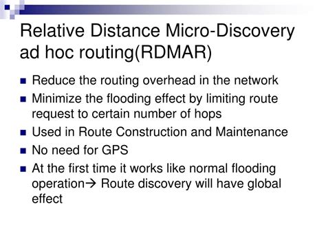 Ppt Reactive Routing Protocols For Ad Hoc Mobile Wireless Networks Powerpoint Presentation