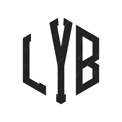Premium Vector Lyb Logo Design Initial Letter Lyb Monogram Logo Using Hexagon Shape