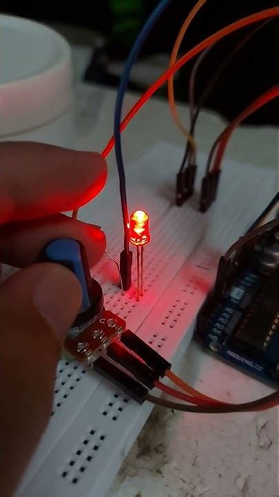 Dimmable Led Controlled With Potentiometer Arduino Youtube