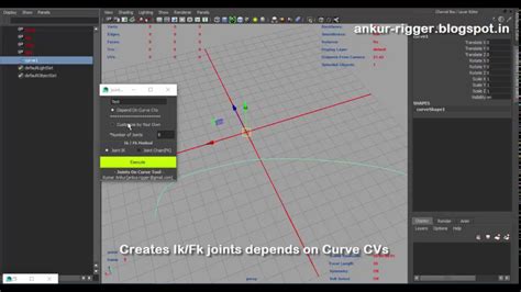 Joint On Curve Tool Maya Python Youtube