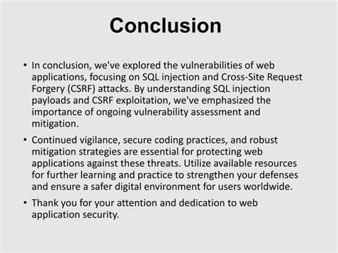 Identifying And Eradicating Web Application Vulnerabilities Cyber Security Project